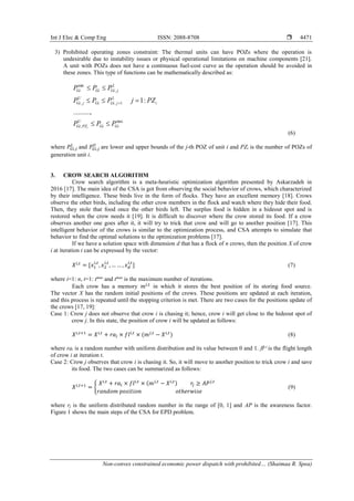 Non-convex constrained economic power dispatch with prohibited operating zones and piecewise ...