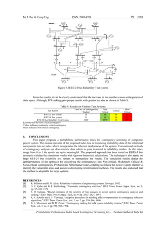 Probabilistic Performance Index based Contingency Screening for Composite Power System ...
