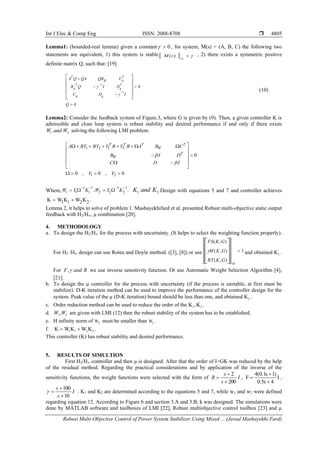 Robust Multi-Objective Control of Power System Stabilizer Using Mixed H 2 /H ∞ and µ Analysis | PDF
