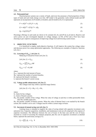 Dual techniques of load shedding and capacitor placement considering load models for optimal ...