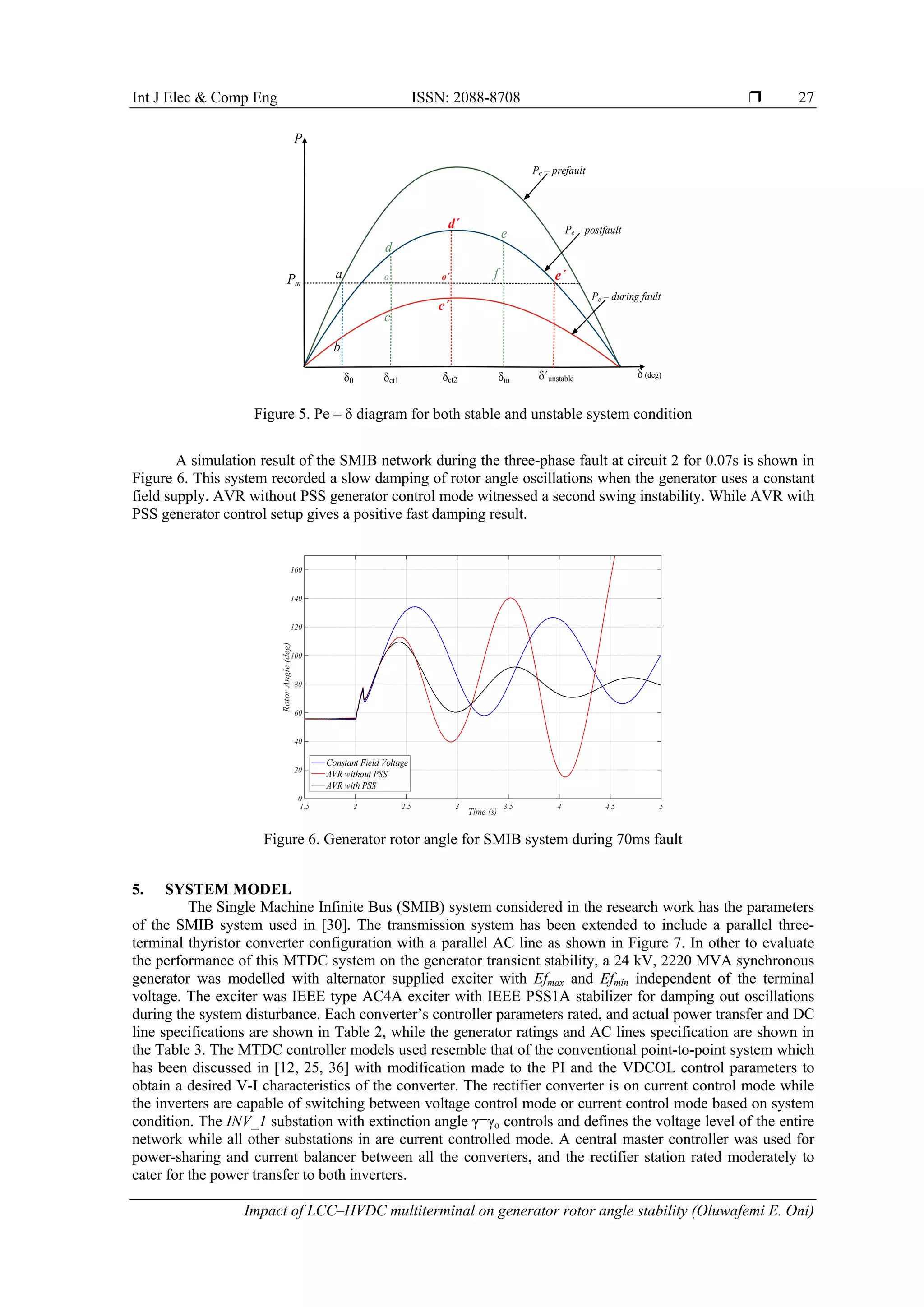 Impact of LCC–HVDC multiterminal on generator rotor angle stability | PDF | Radio Control ...
