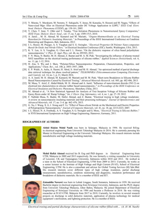 Electrical treeing and partial discharge characteristics of silicone ...