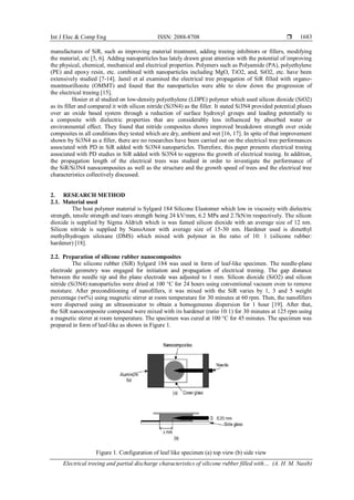 Electrical treeing and partial discharge characteristics of silicone ...