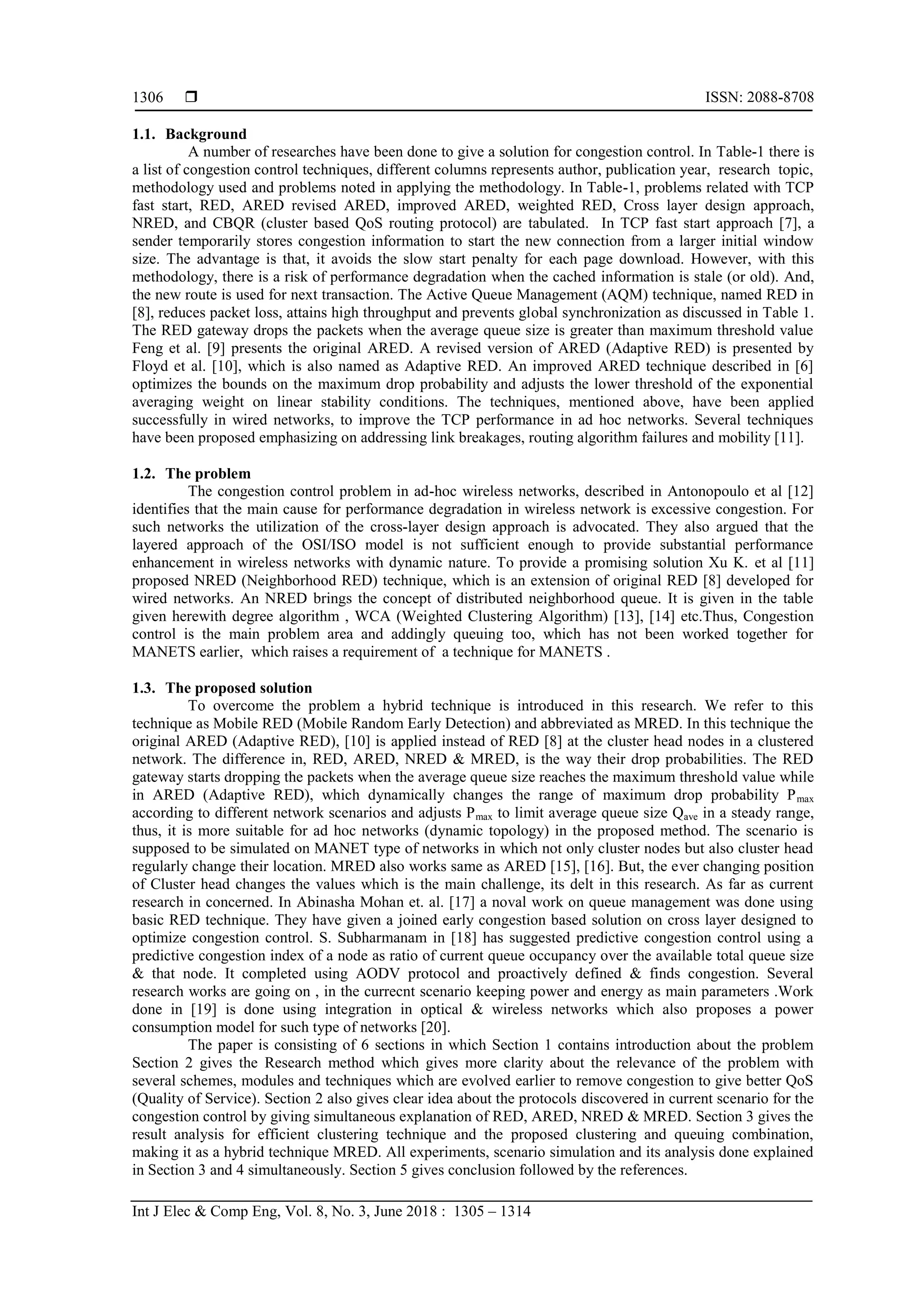Analysing Mobile Random Early Detection For Congestion Control In Mobile Ad Hoc Network Pdf