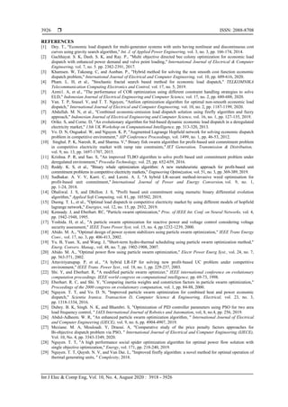 Improved particle swarm optimization algorithms for economic load dispatch considering electric ...