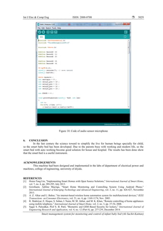 Smart management system for monitoring and control of infant baby bed | PDF