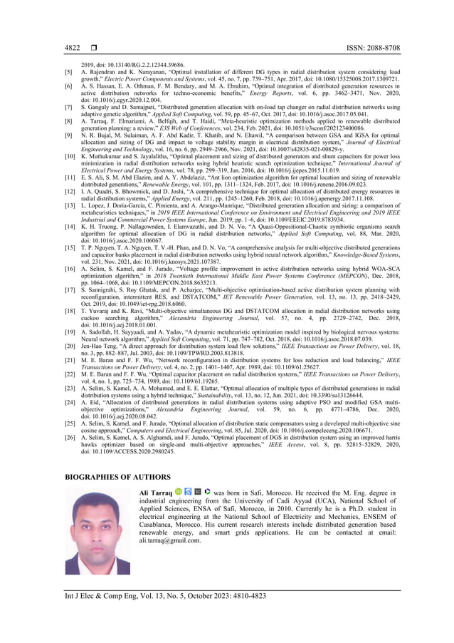 Multi Objective Distributed Generation Integration In Radial Distribution System Using Modified