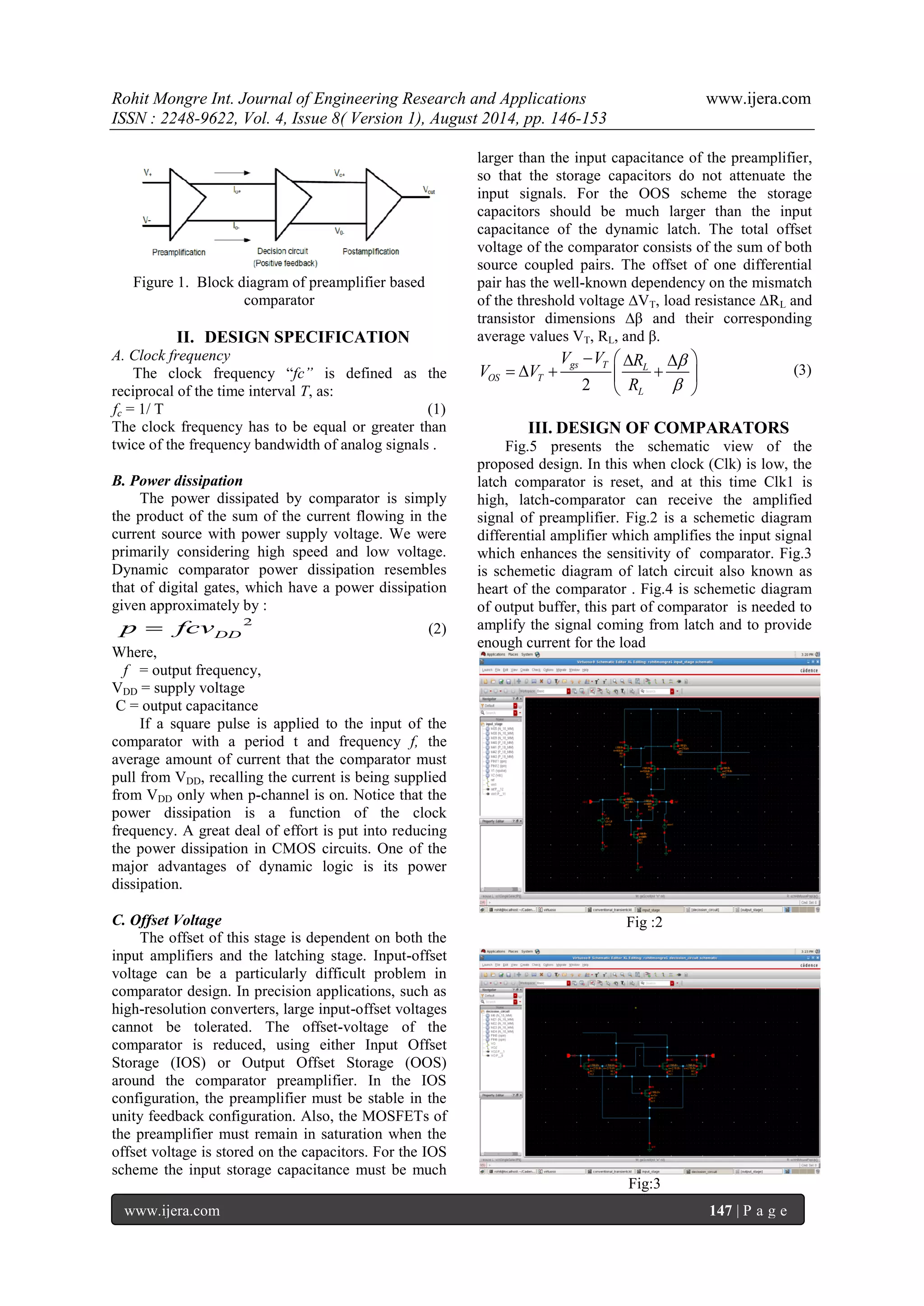 Design of Low Power & High Speed Comparator with 0.18μm Technology for ...