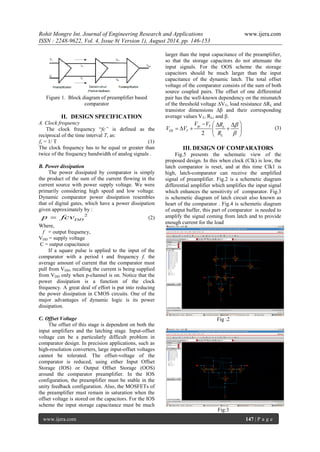 Design of Low Power & High Speed Comparator with 0.18μm Technology for ...