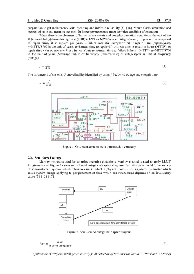 Application Of Artificial Intelligence In Early Fault Detection Of Transmission Line A Case