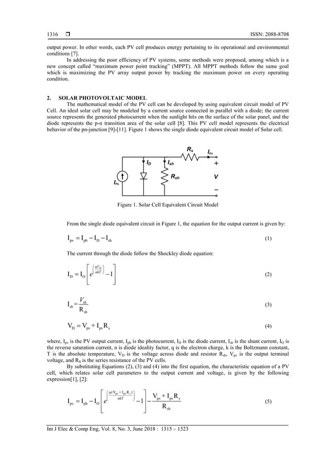Modeling And Simulation Of Fuzzy Logic Based Maximum Power Point Tracking Mppt For Pv 