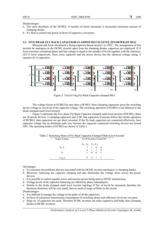 Performance Analysis of 3-Level 5-Phase Multilevel Inverter Topologies ...