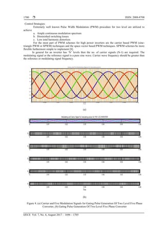 Performance Analysis of 3-Level 5-Phase Multilevel Inverter Topologies | PDF