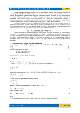 Voltage Stability Investigation of the Nigeria 330KV Interconnected Grid System Using ...