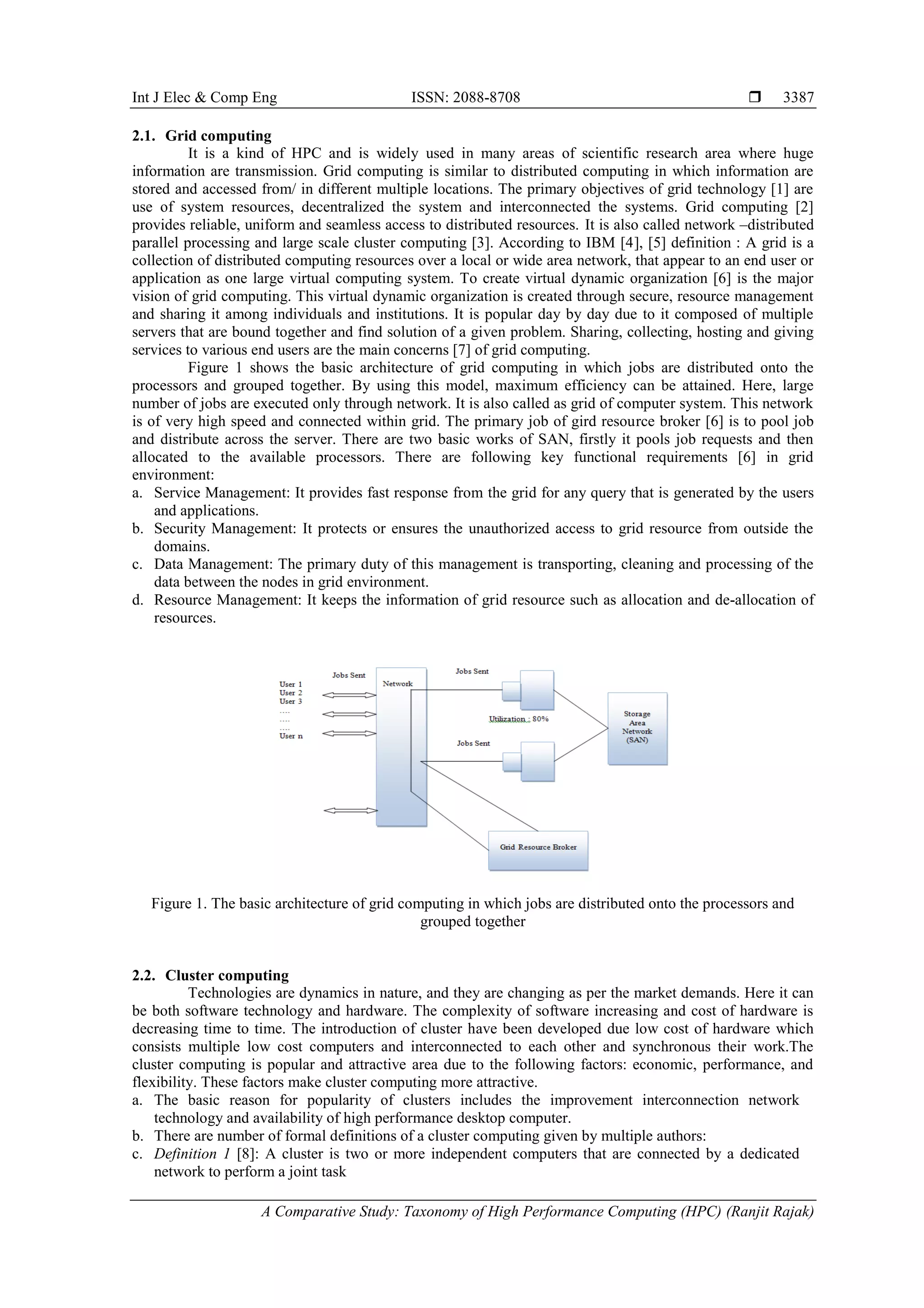 A Comparative Study: Taxonomy of High Performance Computing (HPC) | PDF