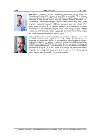 QoS based Admission Control using Multipath Scheduler for IP over Satellite Networks | PDF