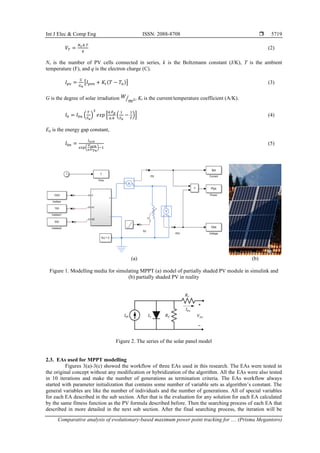 Comparative analysis of evolutionary-based maximum power point tracking for partial shaded ...