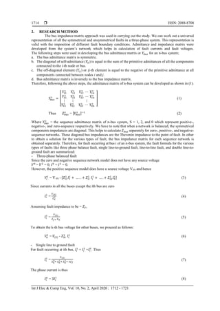 Transmission line short circuit analysis by impedance matrix method | PDF