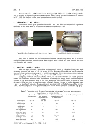 High-Performance Generator for a New Generation of Aircrafts | PDF