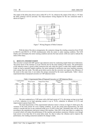 Energy Efficient Operation of Three Phase Induction Motor using Delstar ...