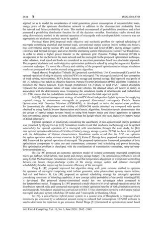 A review of optimal operation of microgrids | PDF