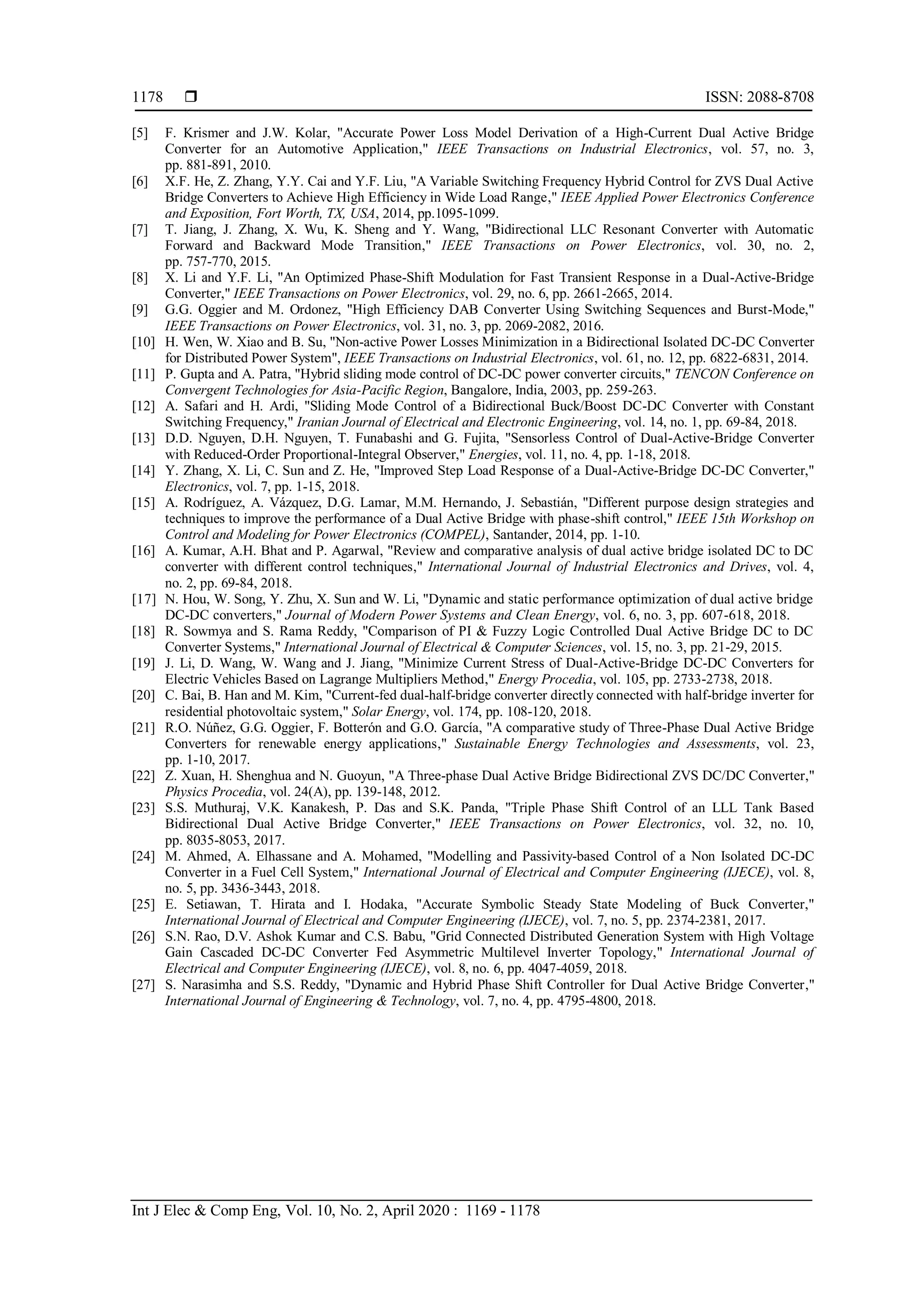 An improved closed loop hybrid phase shift controller for dual active ...