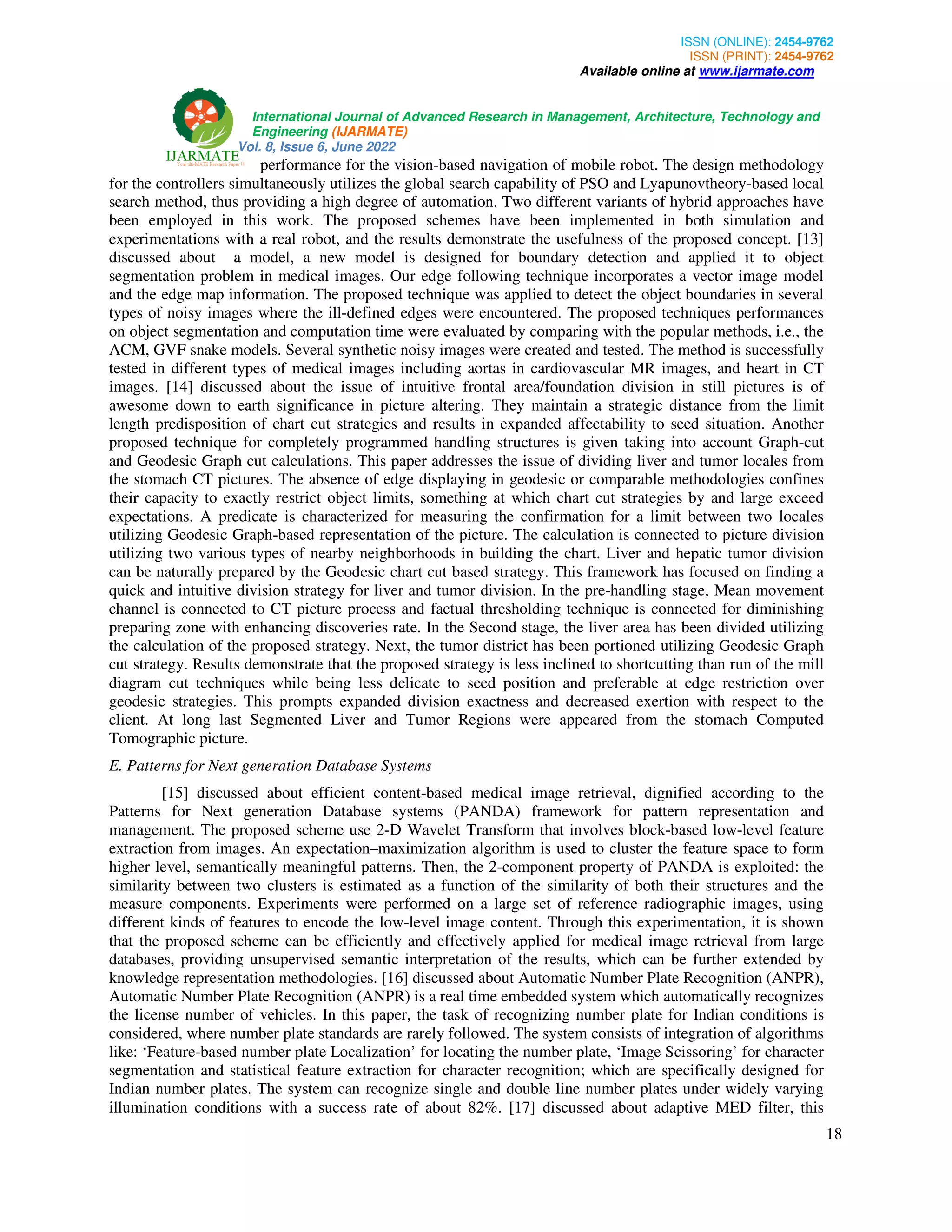 An Exclusive Review of Popular Image Processing Techniques | PDF