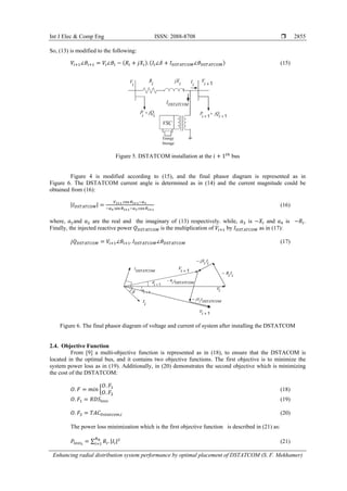 Enhancing radial distribution system performance by optimal placement of DSTATCOM | PDF