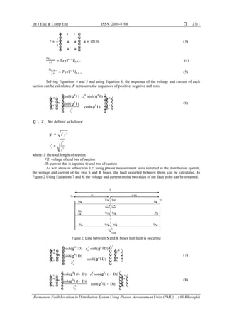 Permanent Fault Location in Distribution System Using Phasor ...
