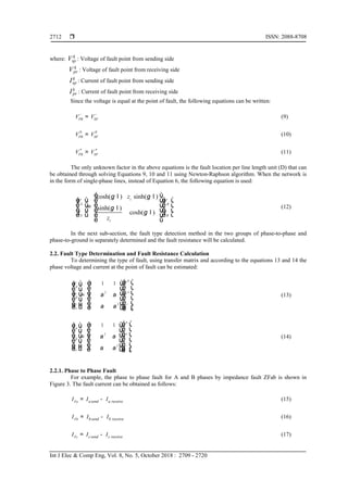 Permanent Fault Location in Distribution System Using Phasor ...