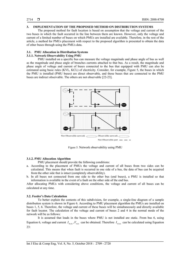 Permanent Fault Location in Distribution System Using Phasor Measurement Units (PMU) in Phase ...