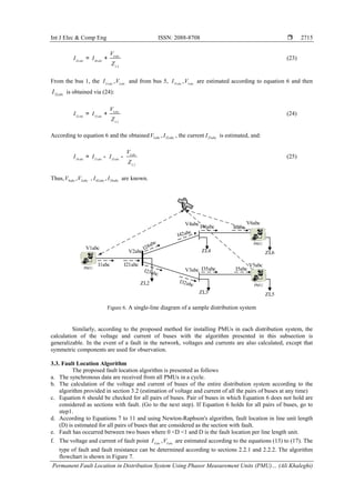 Permanent Fault Location in Distribution System Using Phasor Measurement Units (PMU) in Phase ...