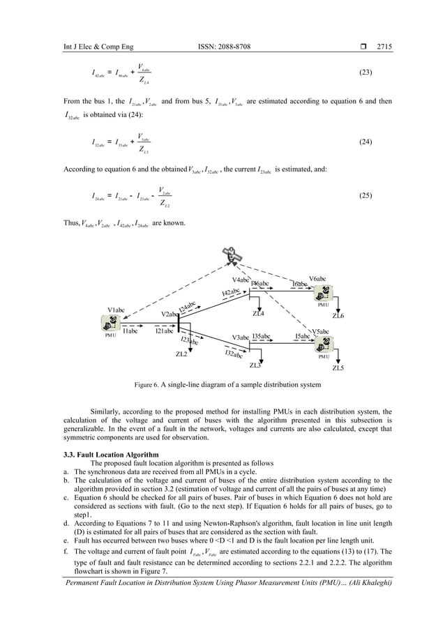 Permanent Fault Location in Distribution System Using Phasor Measurement Units (PMU) in Phase ...