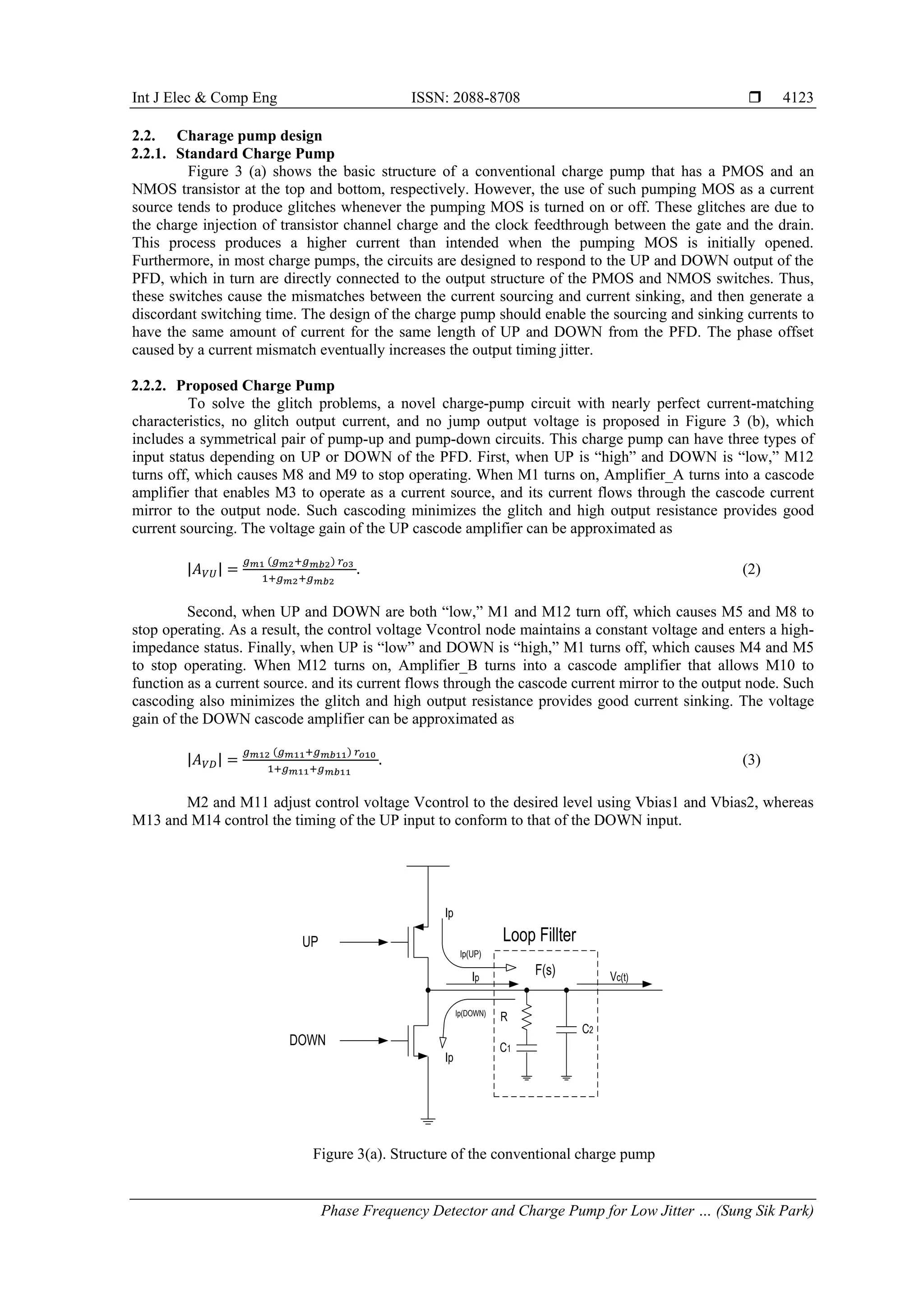 Phase Frequency Detector and Charge Pump for Low Jitter PLL Applications | PDF