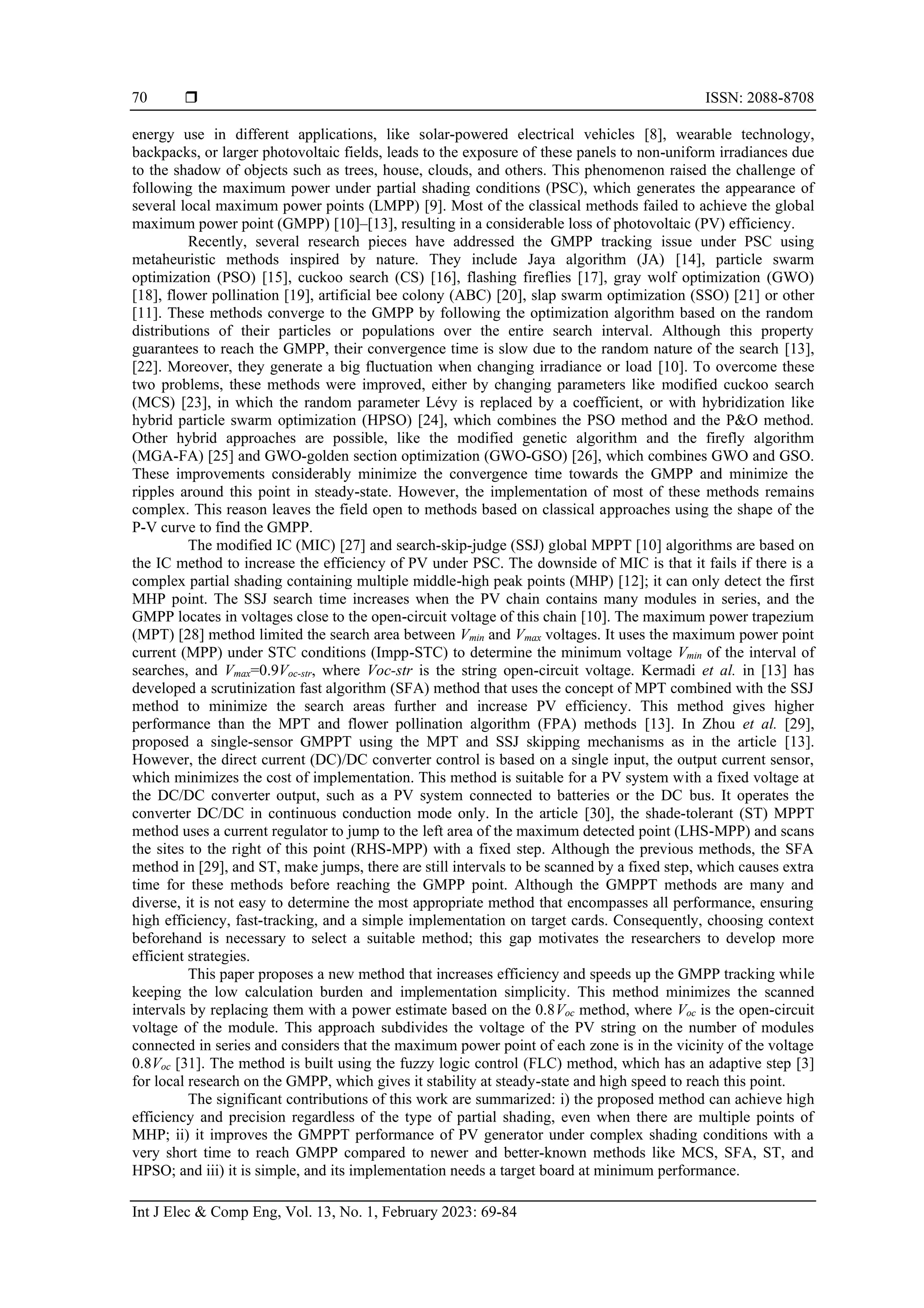 A fast and accurate global maximum power point tracking controller for photovoltaic systems ...