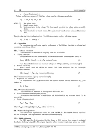Dual technique of reconfiguration and capacitor placement for distribution system | PDF