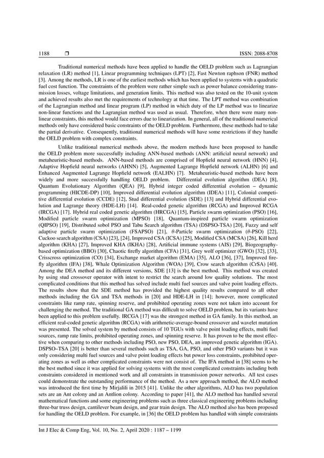 Antlion optimization algorithm for optimal non-smooth economic load dispatch | PDF