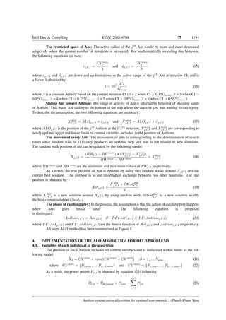 Antlion optimization algorithm for optimal non-smooth economic load dispatch | PDF