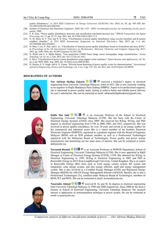 Comparison Analysis Of Different Classification Methods Of Power Quality Disturbances Pdf