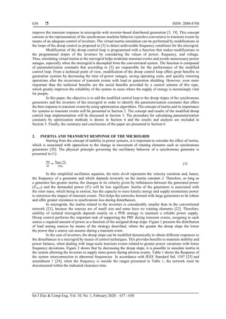 Optimal parameters of inverter-based microgrid to improve transient response | PDF