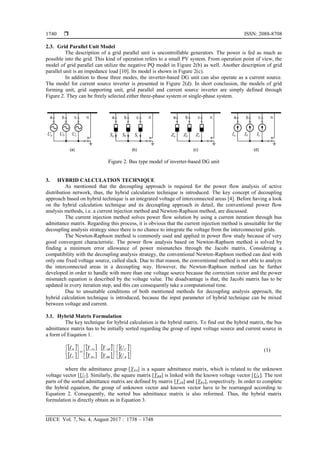 Active Distribution Grid Power Flow Analysis using Asymmetrical Hybrid ...