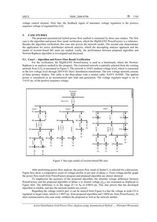 Active Distribution Grid Power Flow Analysis using Asymmetrical Hybrid Technique | PDF