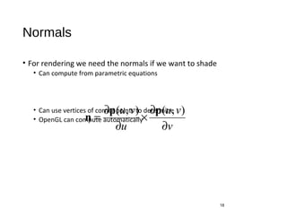 Rendering Curves and Surfaces | PPT | Graphics Software | Computer Software and Applications