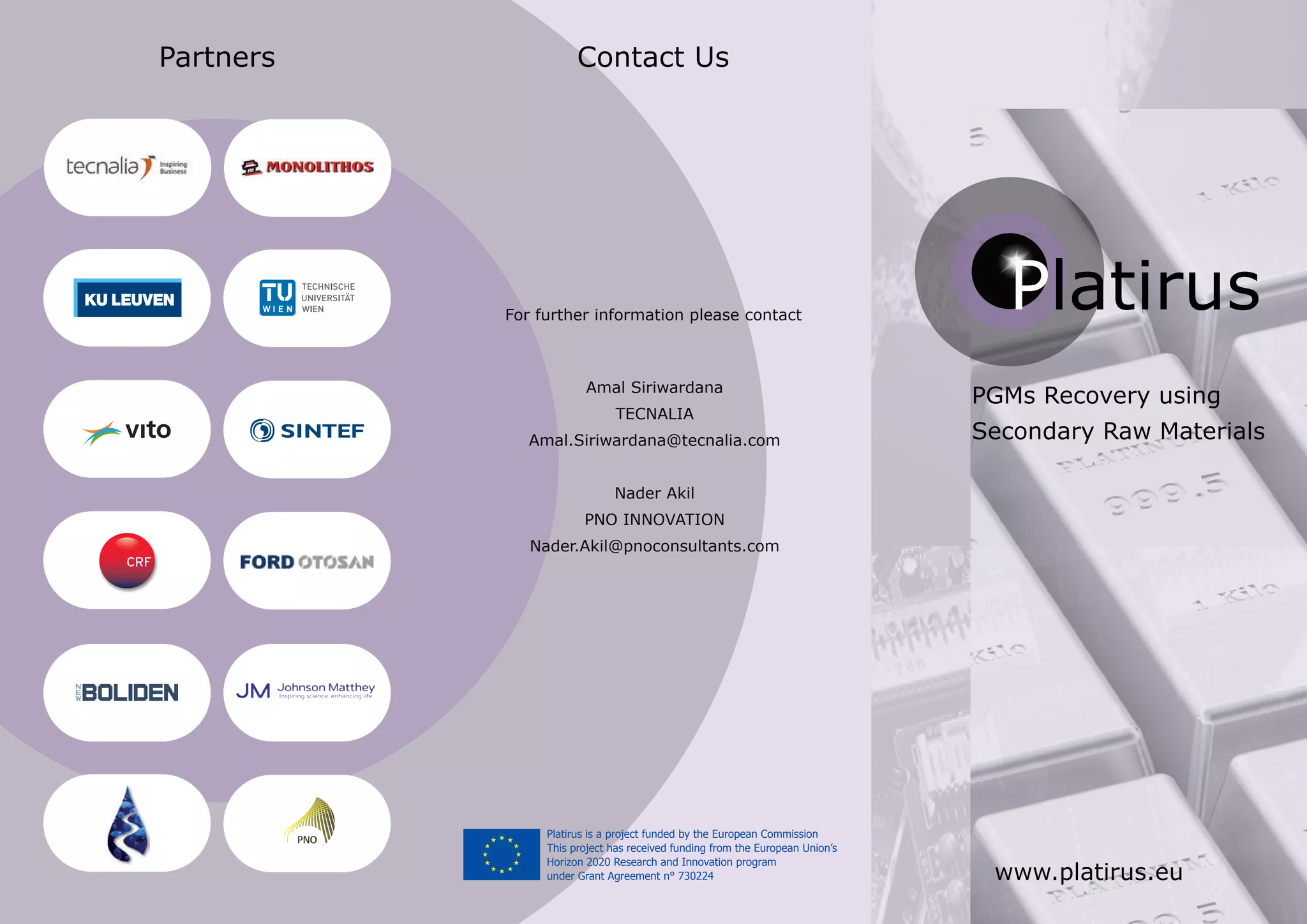 PGMs Recovery using Secondary Raw Materials-Brochure-large | PPT