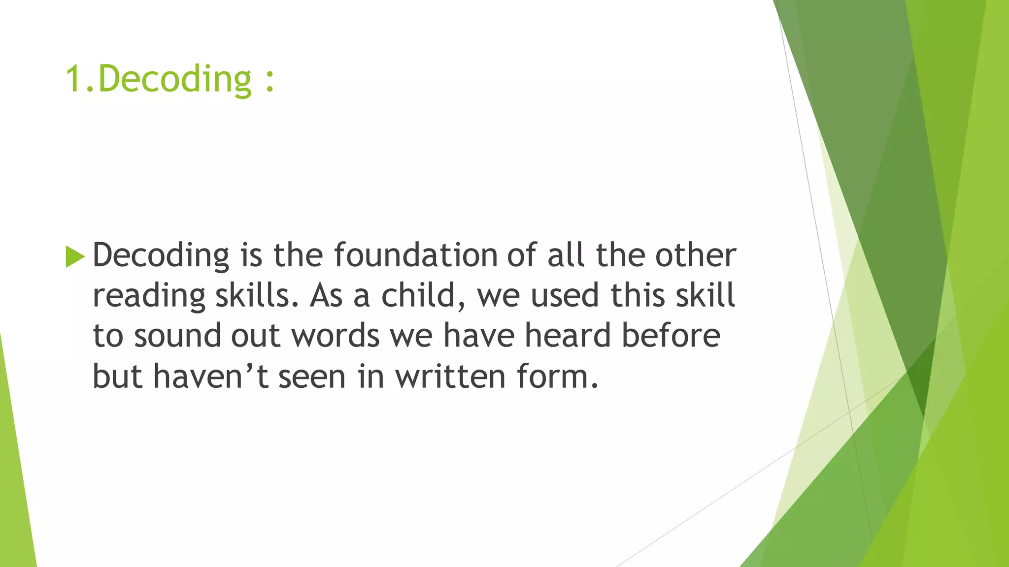 Reading Skills | PPT