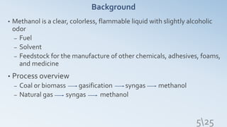 Methanol Plant Design | PPTX