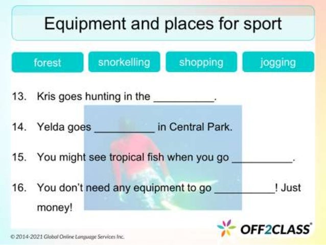 A Vocabulary ESL Lesson Plan On Sports And Leisure | PPTX