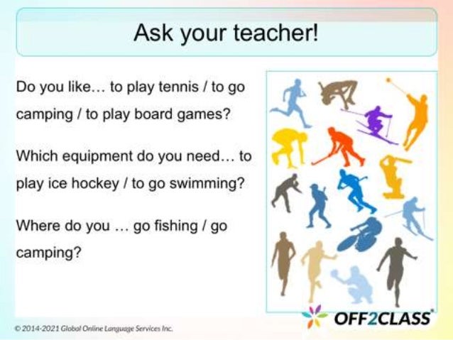 A Vocabulary ESL Lesson Plan On Sports And Leisure | PPTX