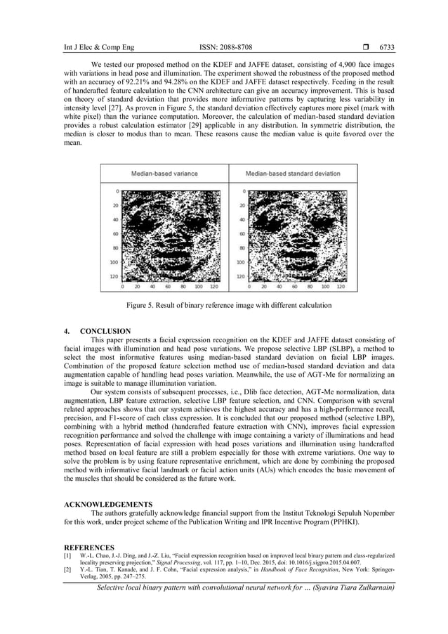 Selective Local Binary Pattern With Convolutional Neural Network For Facial Expression