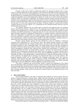Clustering heterogeneous categorical data using enhanced mini batch K ...